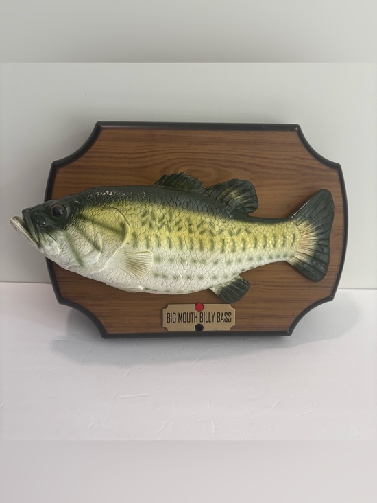 Gemmy | Other | Big Mouth Billy Bass Singing Talking Fish Vtg 999 Moves ...